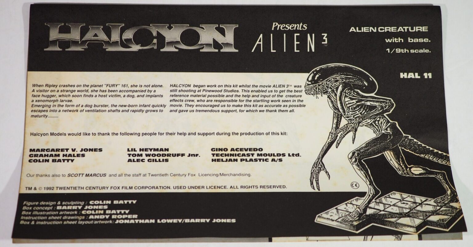 エイリアンシリーズ ALIENS HALCYON ハルシオン 1/9 エイリアン3 エイリアン・クリーチャー | アメマメバー本店